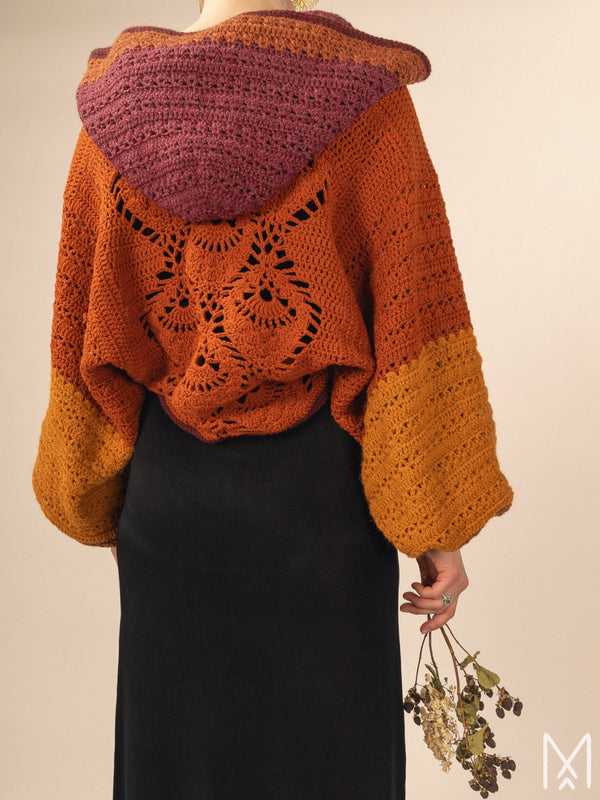 BATWING HOODIE crochet tutorial: Oversize cropped hoodie – Maana Crafts