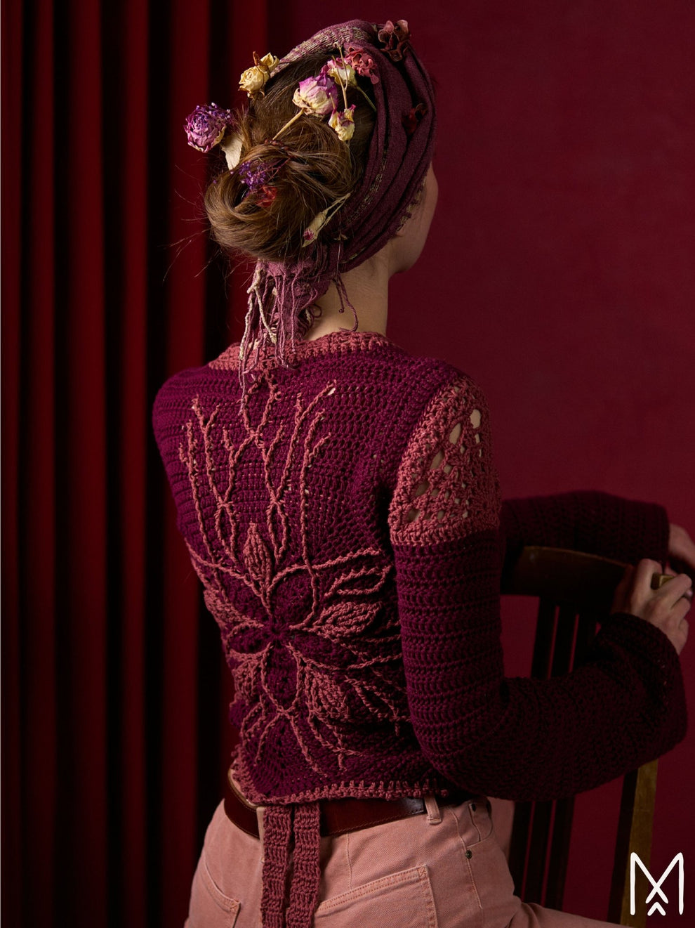 WILLOW crochet pattern: Wrap top with lace details – Maana Crafts