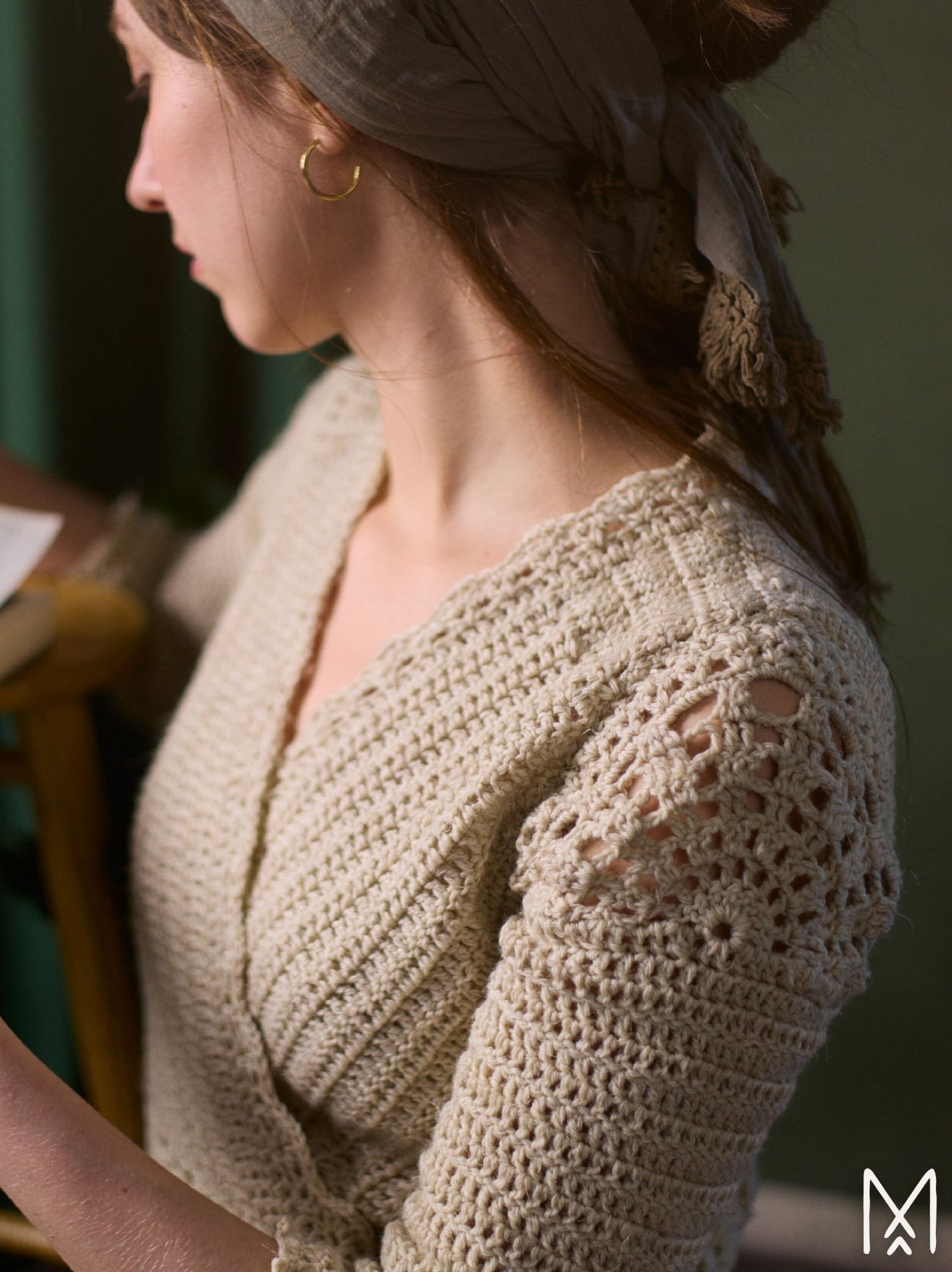 WILLOW crochet tutorial: Wrap top with lace details – Maana Crafts